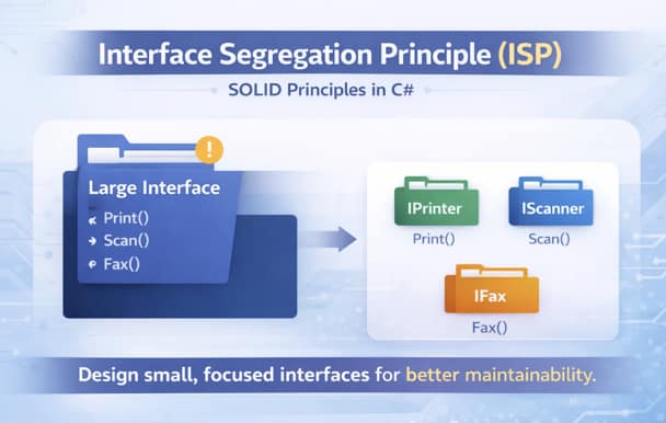 Interface Segregation Principle in C# Explained with Examples