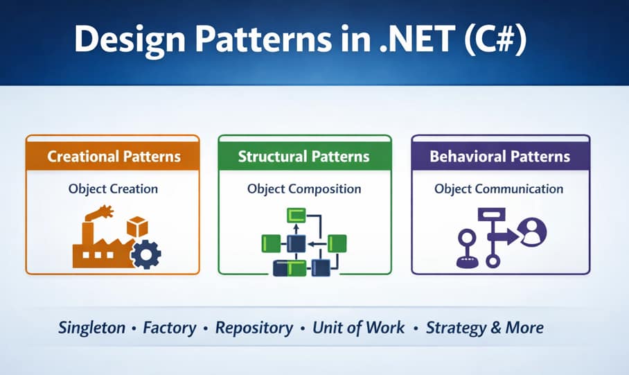 Design Patterns in .NET (C#) – Complete Guide & Best Practices